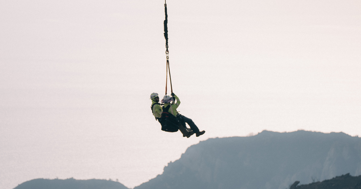 Aerial Lineman: Longlining in Electrical Linework | True North Gear ...